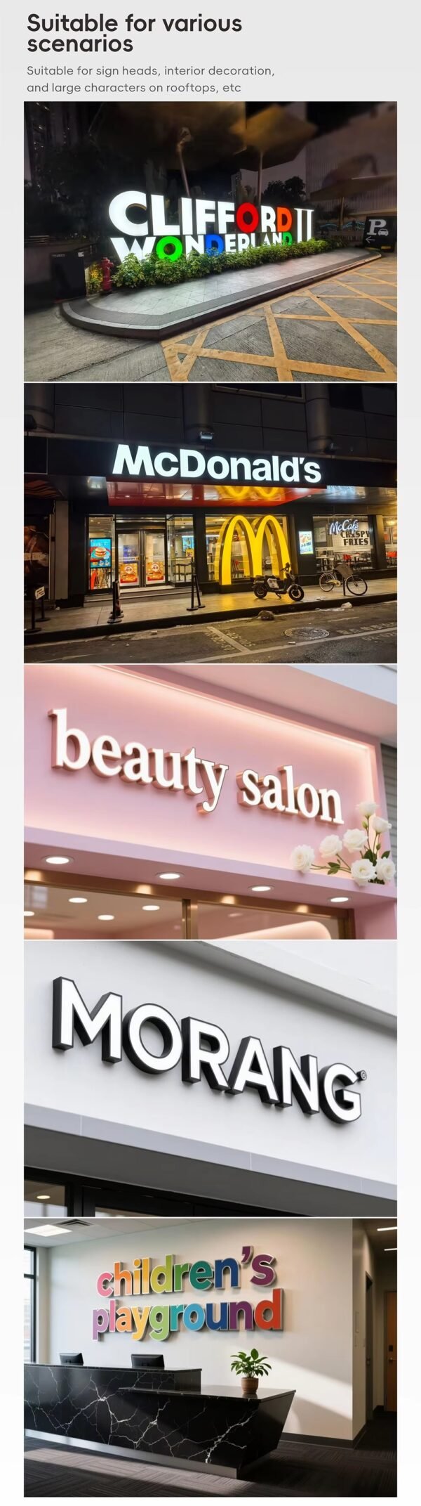 Signage Outdoor Light Box Acrylic Face LED Letter Stainless Steel Frame ...