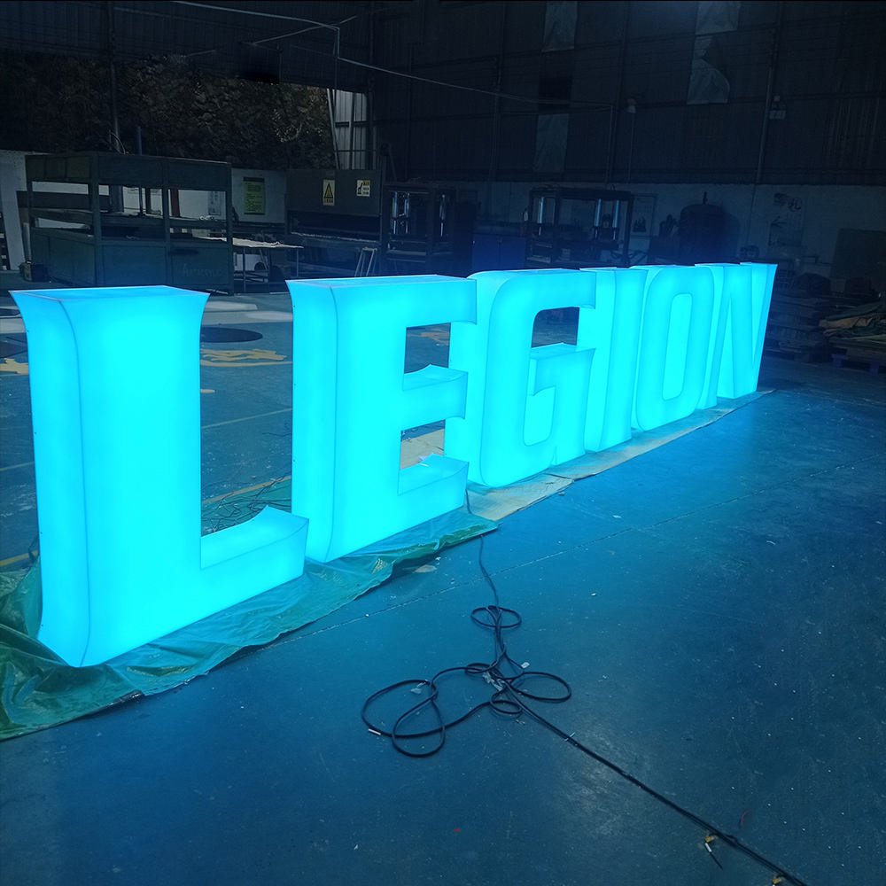 3D Signage Letters Large Plastic Letters Customized Size Illuminated ...